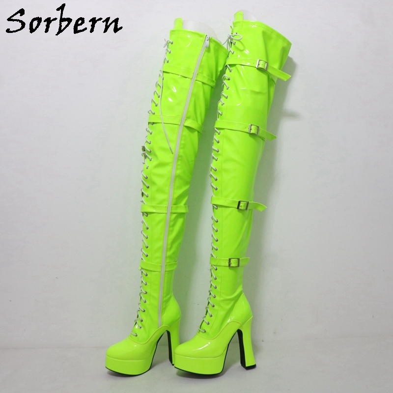 Sorbern Custom Real Leather Boots Women With Rivets