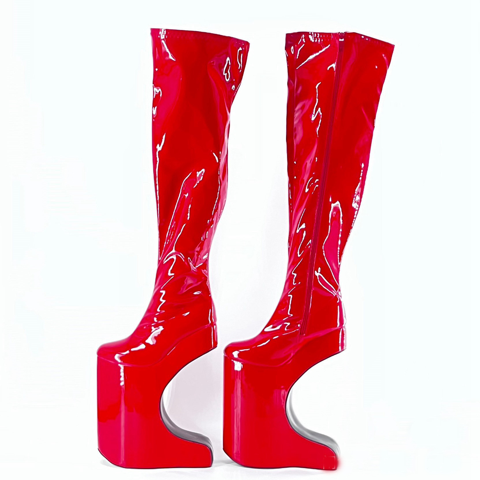 22CM Extreme High Heel Metal Heels Platform Boots
