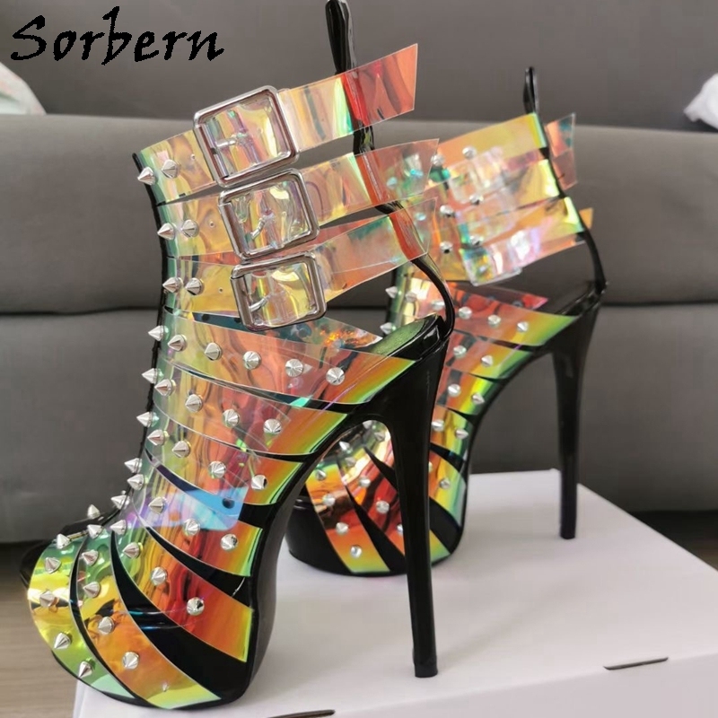 Sorbern 40Cm Block High Heel Sandals Thick Platform Summer Shoes Diy ...