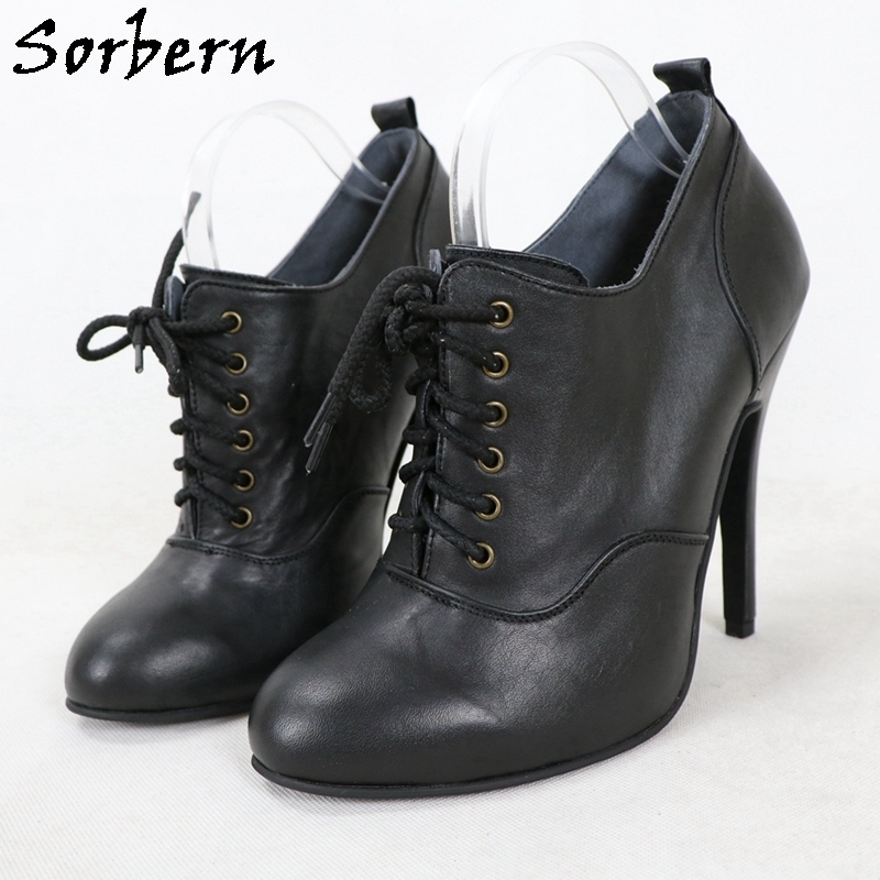 Sorbern Retro Round Toe Suede Pumps – 16cm Burlesque Stiletto Heels