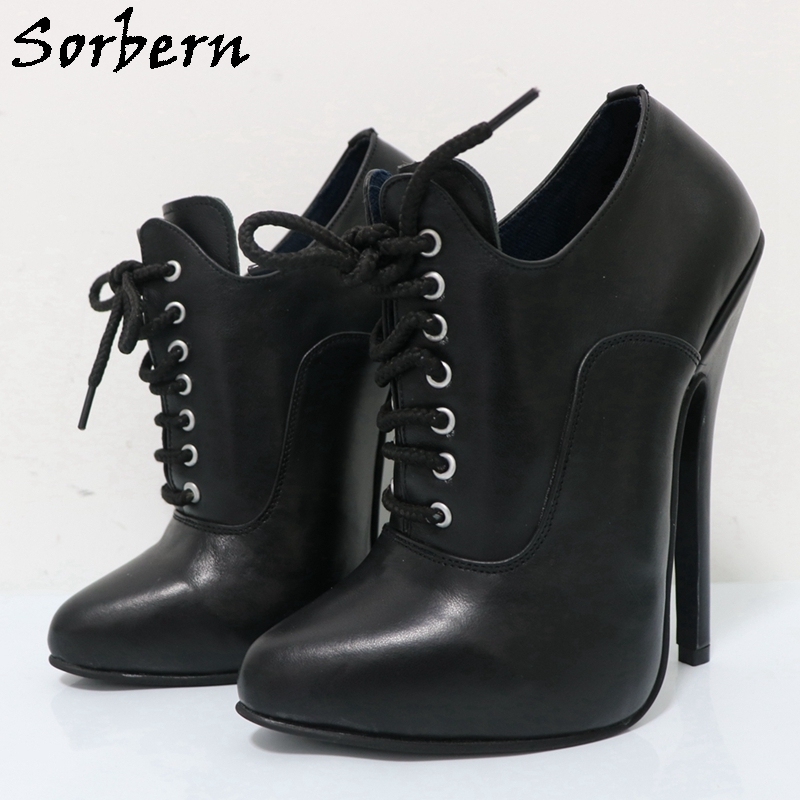 Sorbern Vintage Women Pumps Shoes Block High Heels Cute Round Toe Thin ...