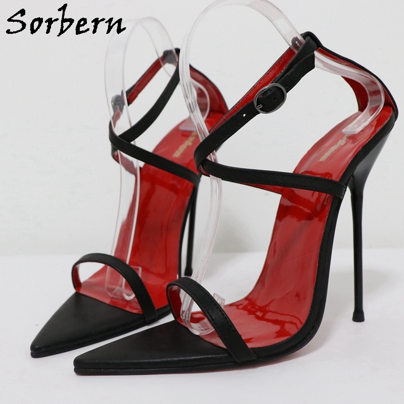 Sorbern Cow Leather Shiny Women Pump Shoe High Heel 11Cm ...