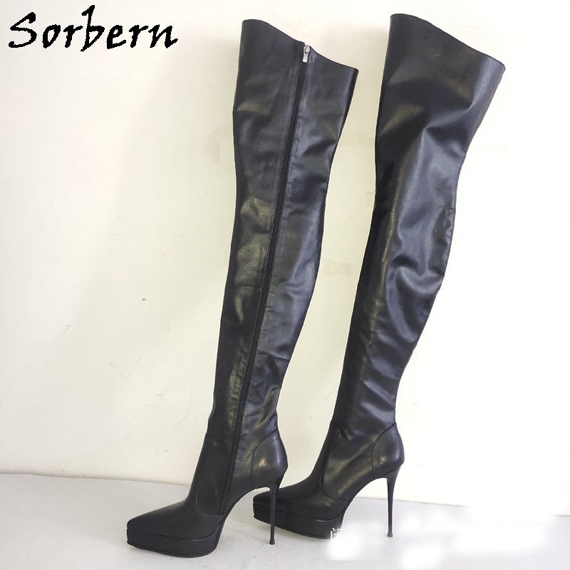 Sorbern Artful High Heeled Shoes Ballet Pump Ribbon Lace Up Mary Janes ...
