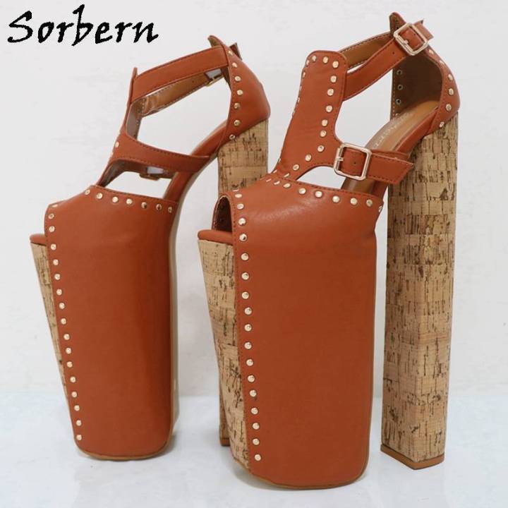 Sorbern Long Pointy Toes Women Pumps Big Size Stilettos High Heels
