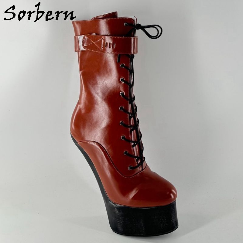 Sorbern Heelless Heel Shoes Boots