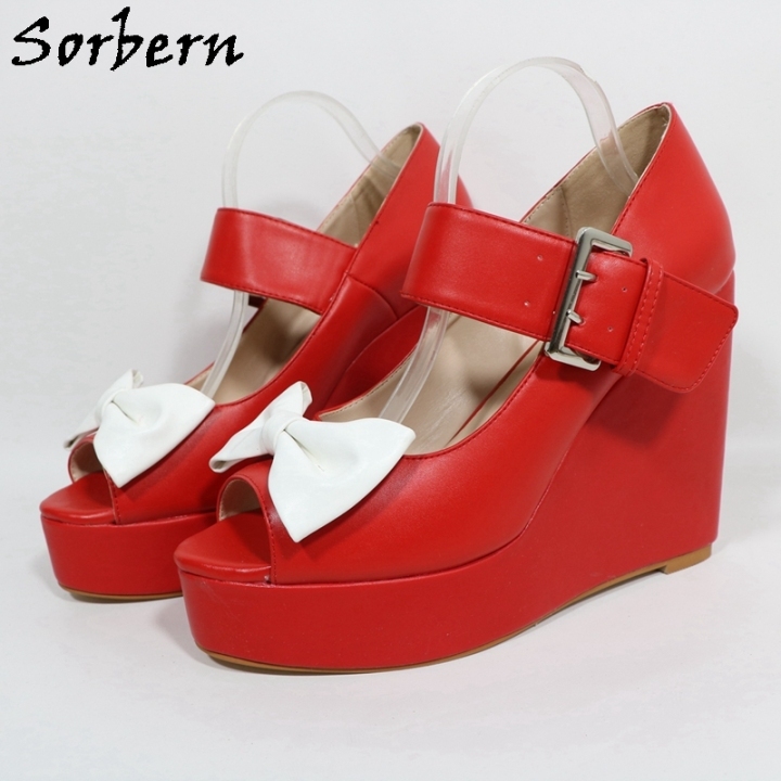 Sorbern 25Cm Block High Heel Knee High Boots Drag Queen Footwear High ...