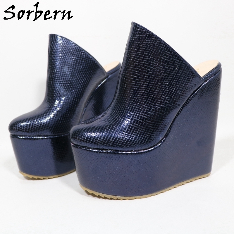 Sorbern Gold Slingback Wedge Heels: Thin Strap Fetish Shoe (Unisex ...