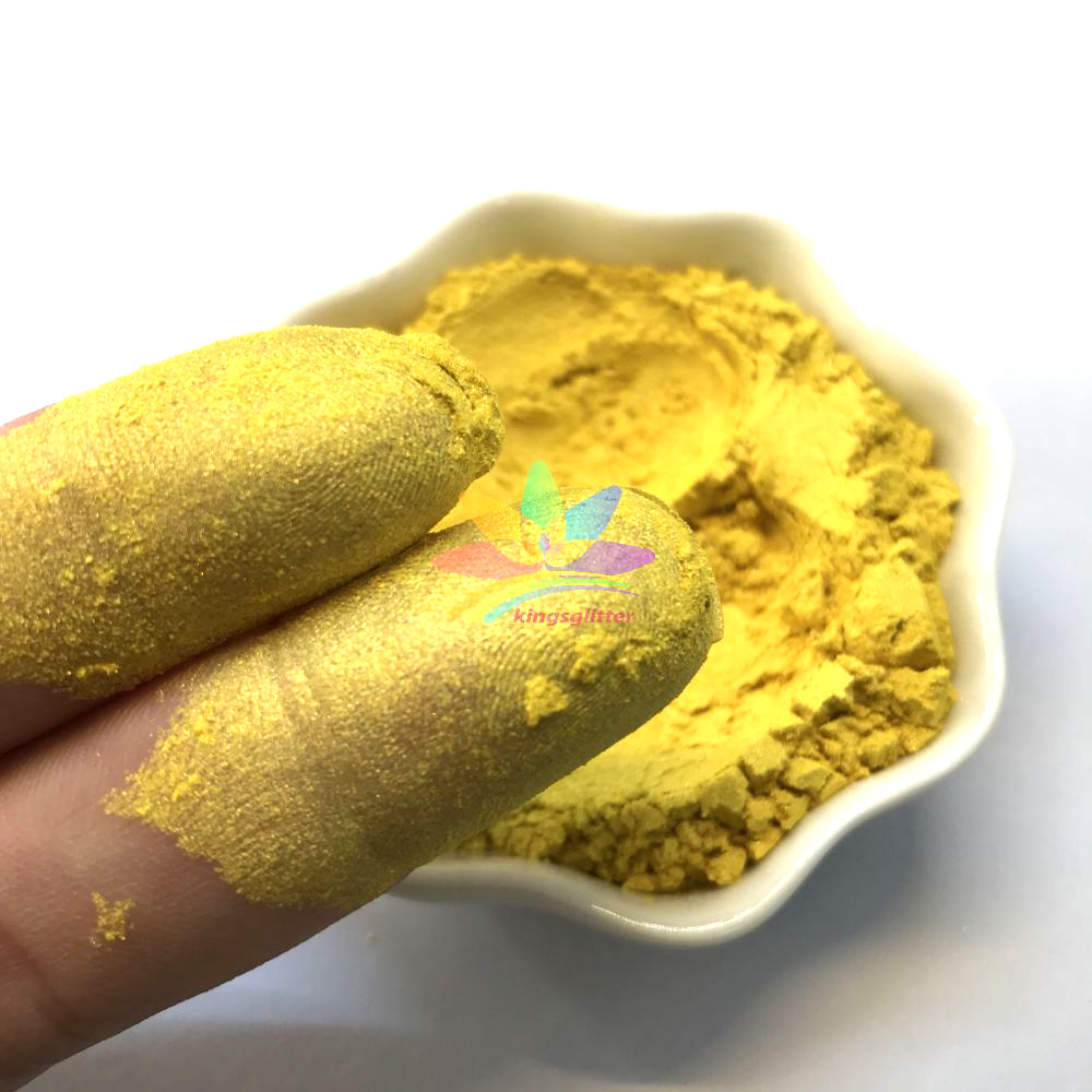 KMCY1 yellow color Mica Powder Epoxy Resin Color Pigment Powder
