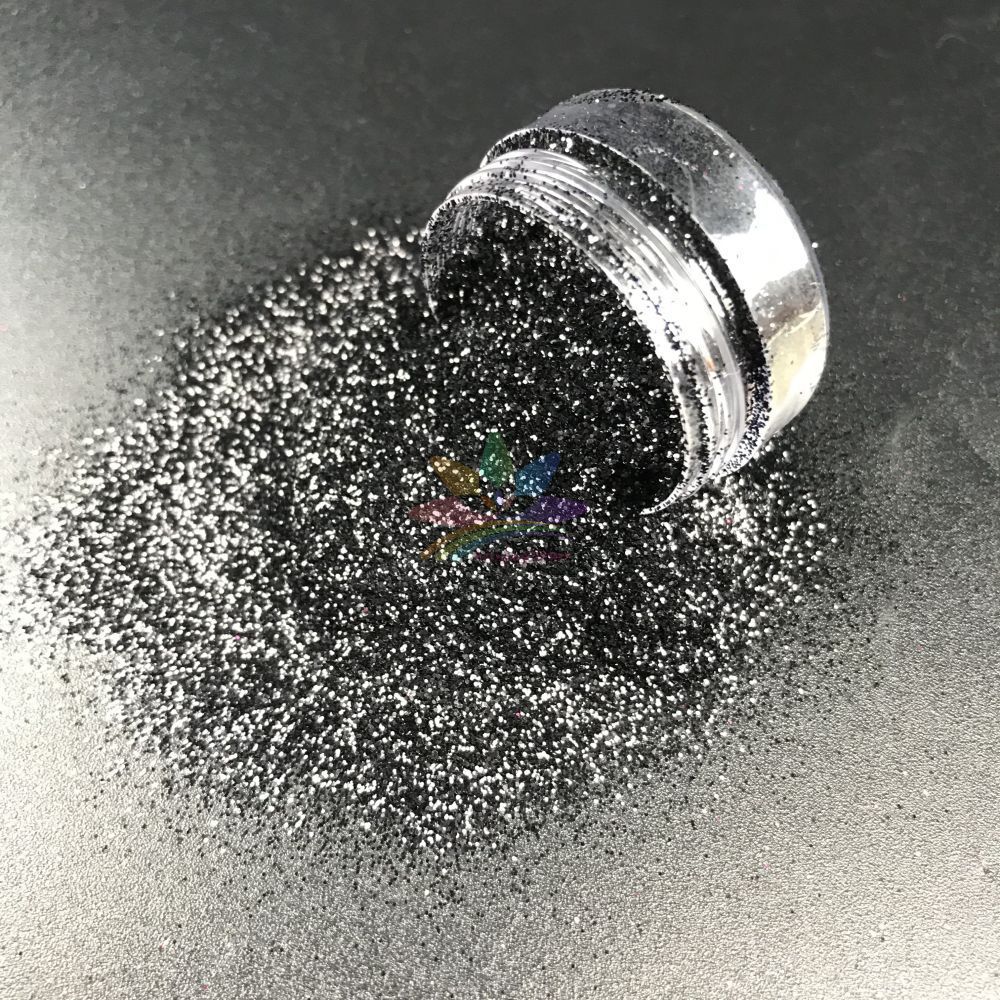 new product Biodegradable Glitter 0.2mm hexagon black glitter powder BB19
