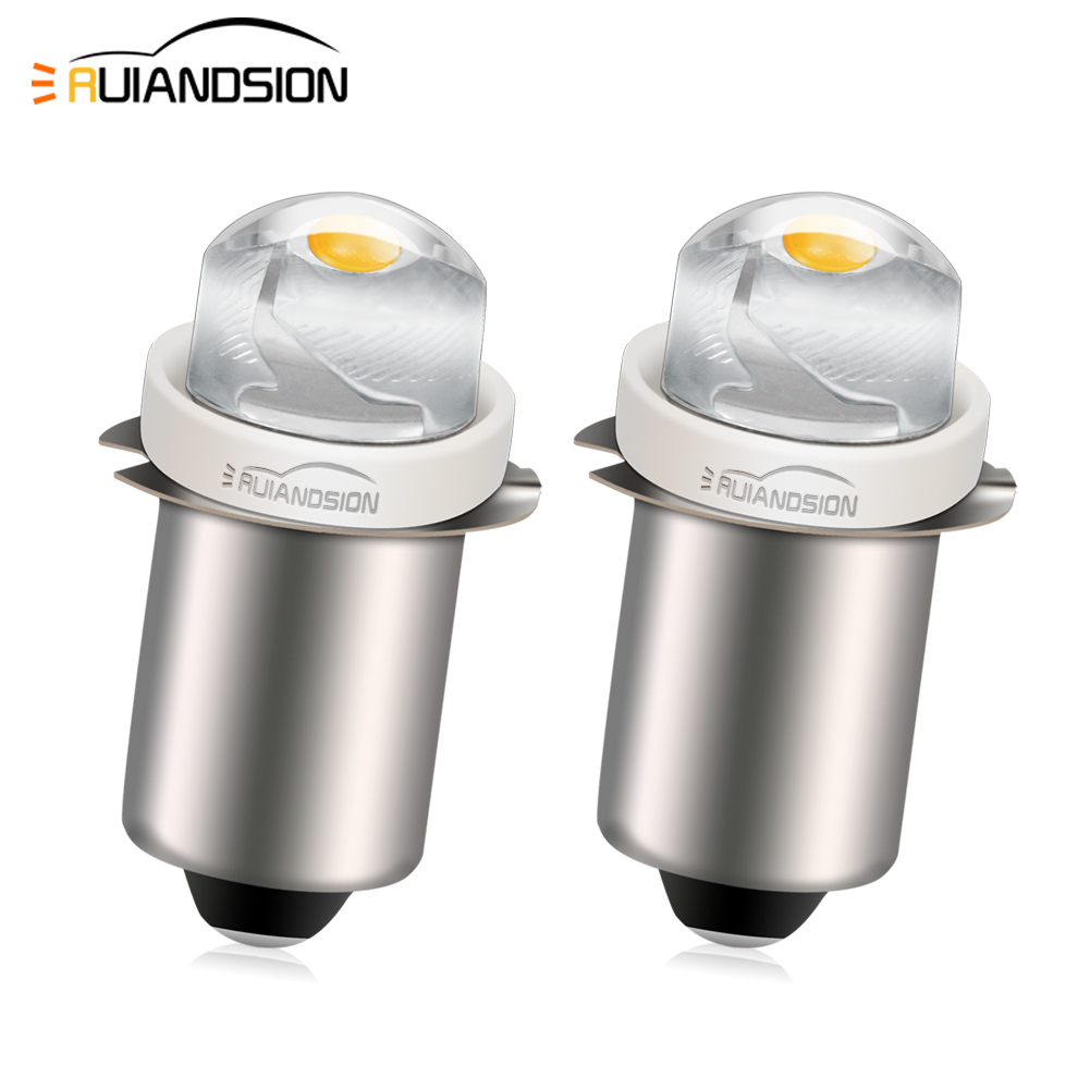 2PCS P13.5S Base COB LED Upgrade Bulb PR2 Replacement Bulbs 3V 4.5V 6V 12V 18V Led Conversion ...