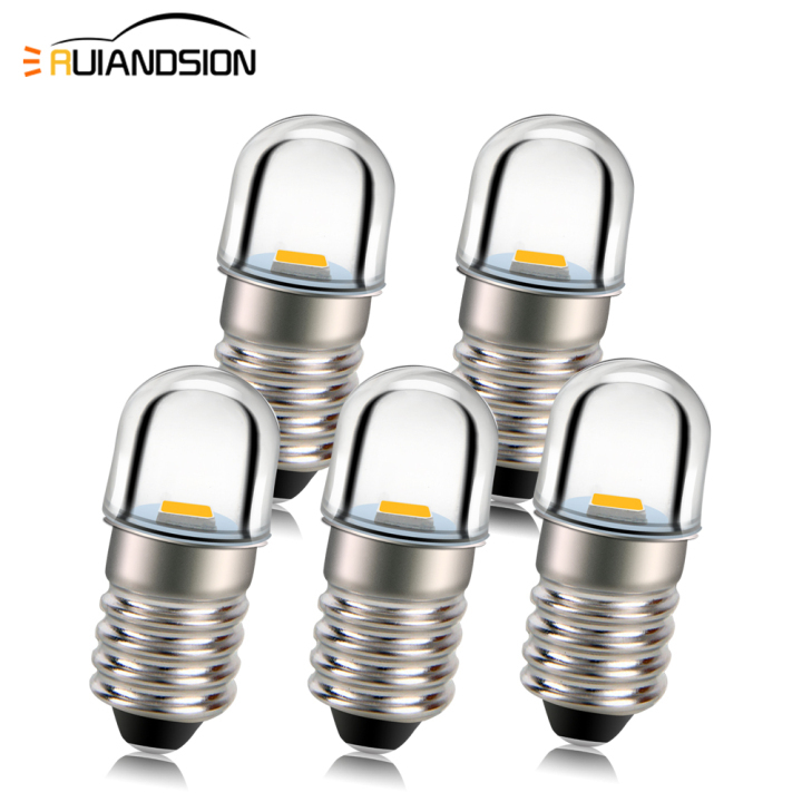 5pcs 3000K E10 DC 3V 6V 12V 4.5V Miniature Screw Base Instrument Signal ...