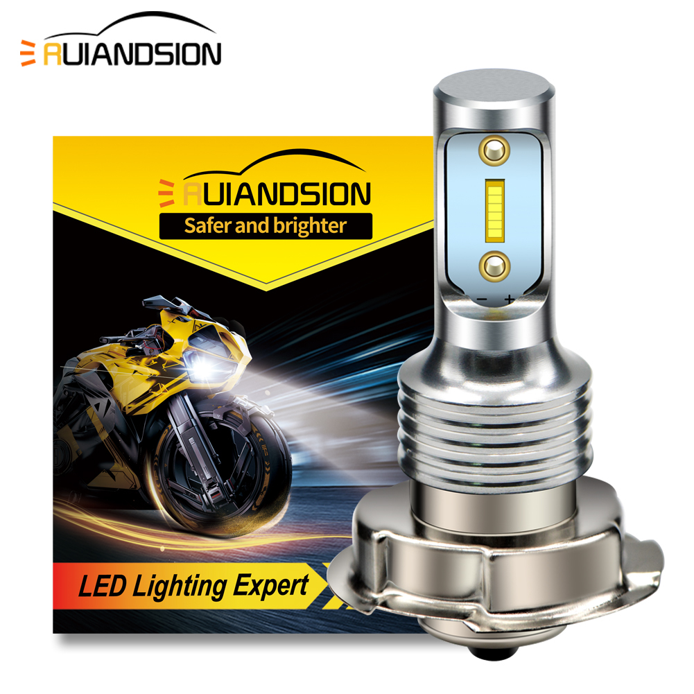 1Pcs P26S P45T H4 CSP LED Motorcycle Speed Scooter Headlight 1000Lm ...