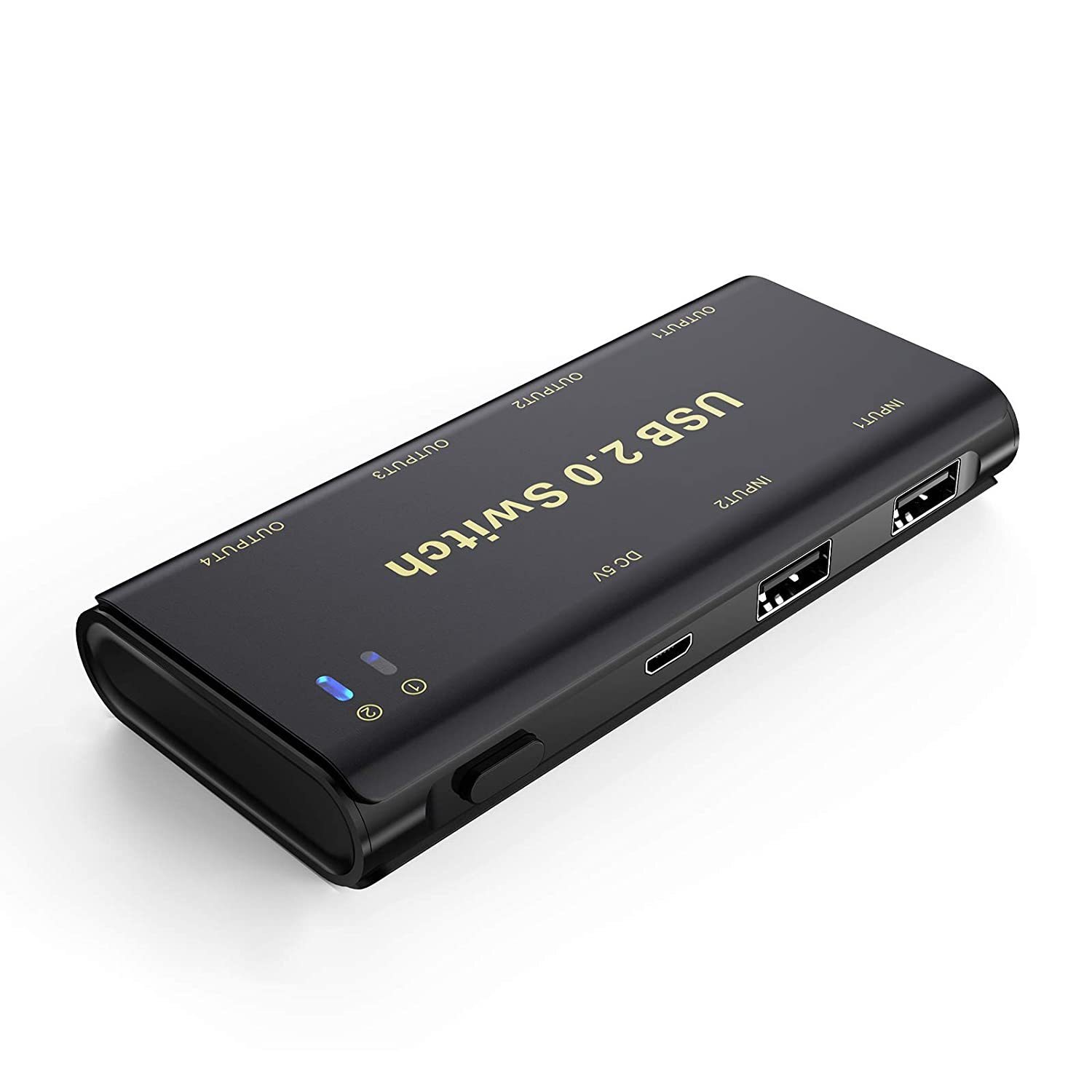 USB Switch Selector,ABLEWE KVM Switcher 4-Port USB 2.0 Peripheral ...