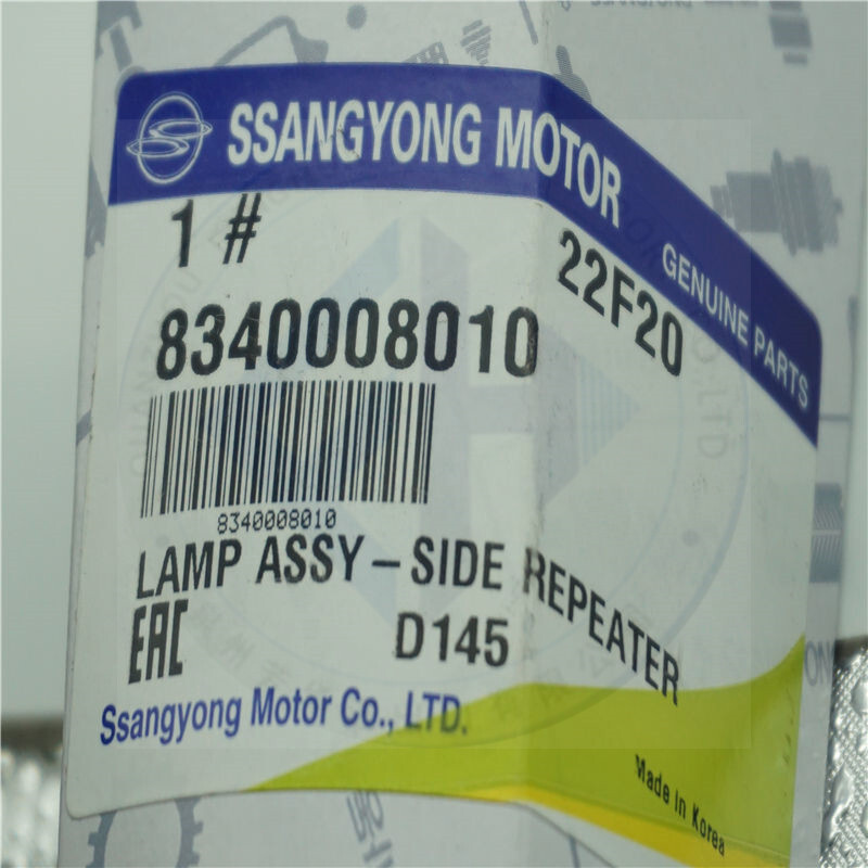 Lamp Assy- Side Repeater Car parts for SsangYong Korando rodius kyron ...