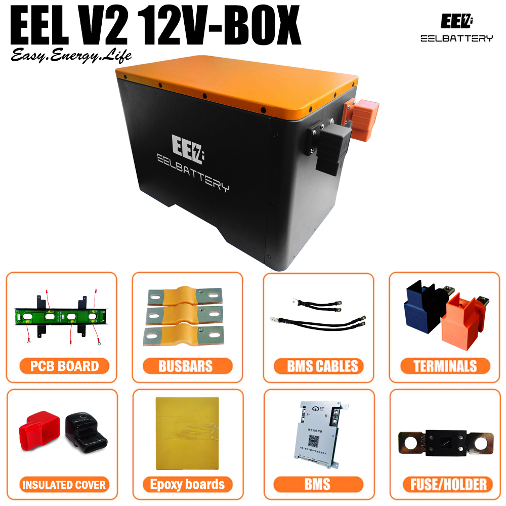 12V Lifepo4 Battery Pack DIY Box Kits with Bluetooth BMS Set For 280ah ...