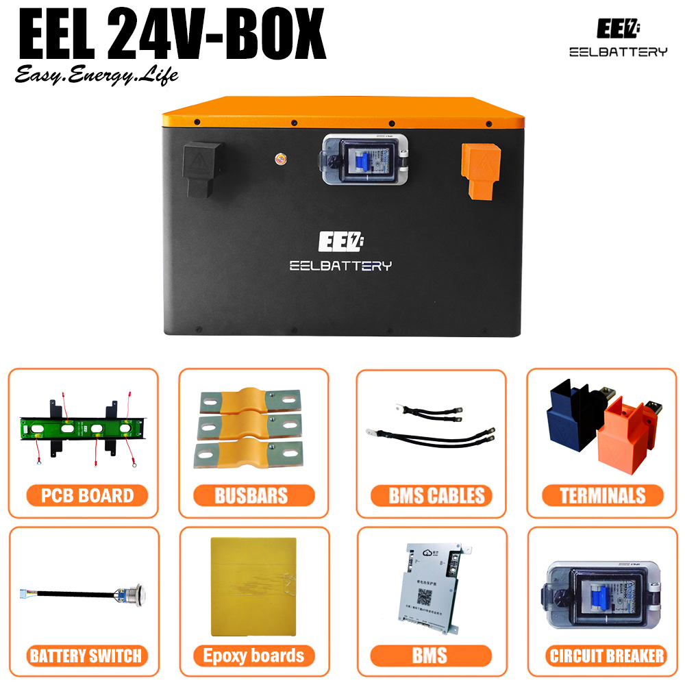 24V Lifepo4 Battery Pack DIY Box Kits with Bluetooth BMS Set For 280ah ...
