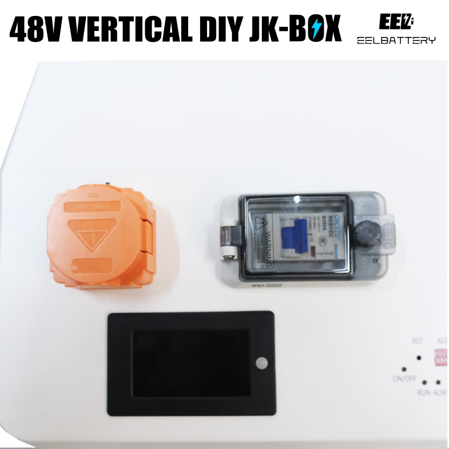 EEL 48V Vertical DIY Battery Box Built-in JK BMS Inverter 2A Balance 16S standing type