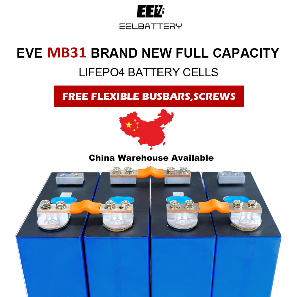 4PCS EVE Super MB31 LiFePO4 Batteries Grade A Double Hole threads ...