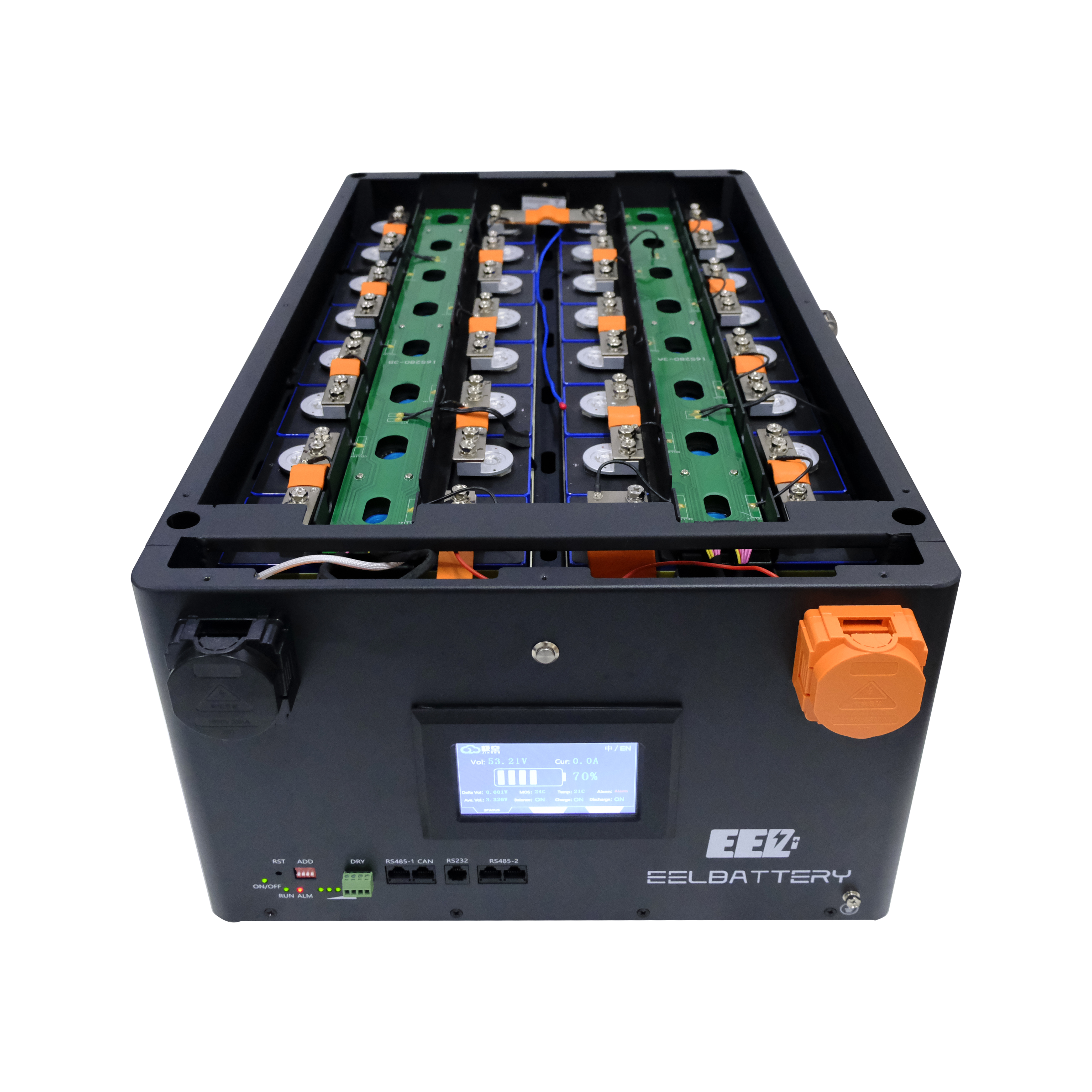 EEL 48V 16S V5-JK LiFePO4 DIY BOX Built-in Smart BMS stackable Server Rack