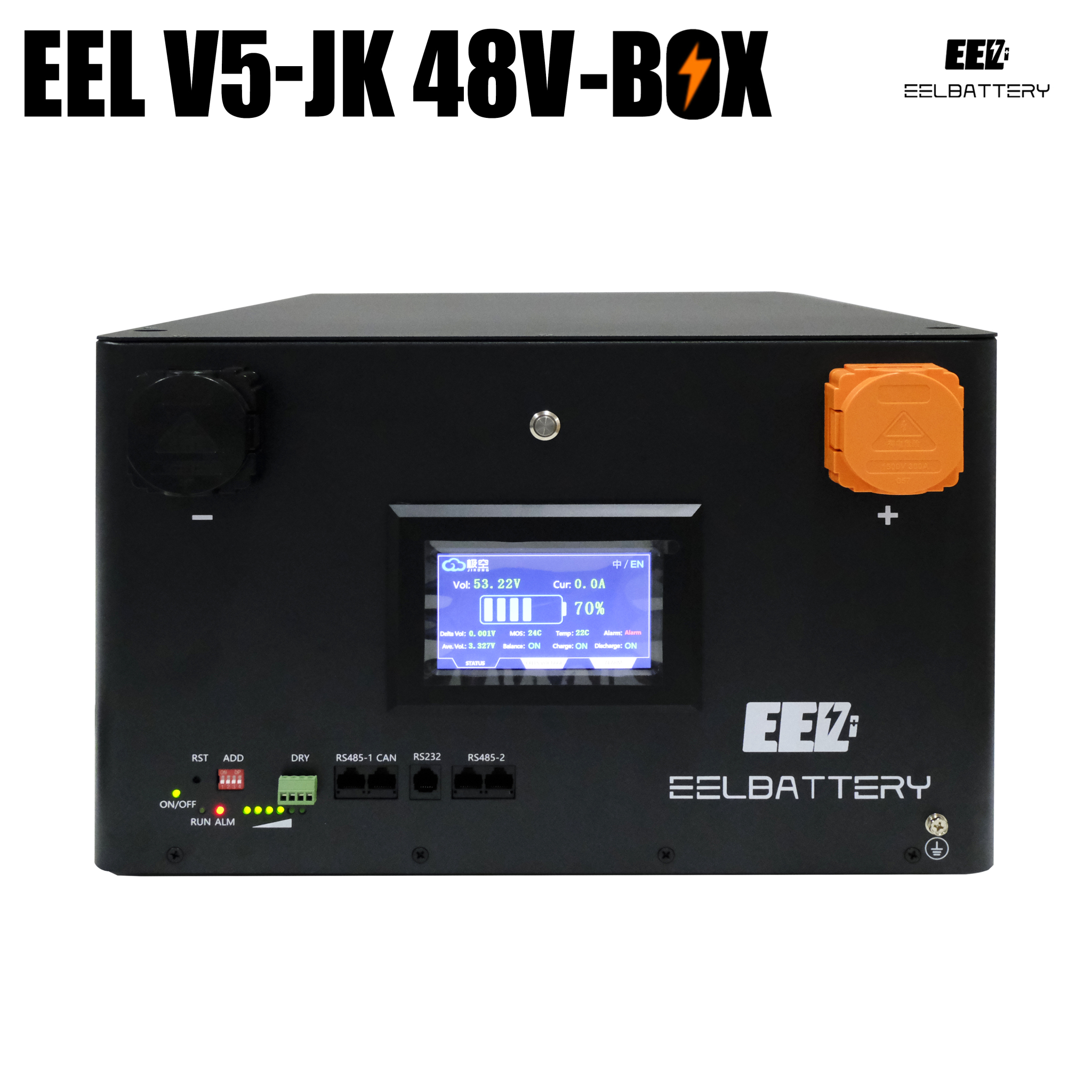 EEL 48V 16S Server Rack JK BMS V5 DIY BOX Built-in Smart BMS stackable ...