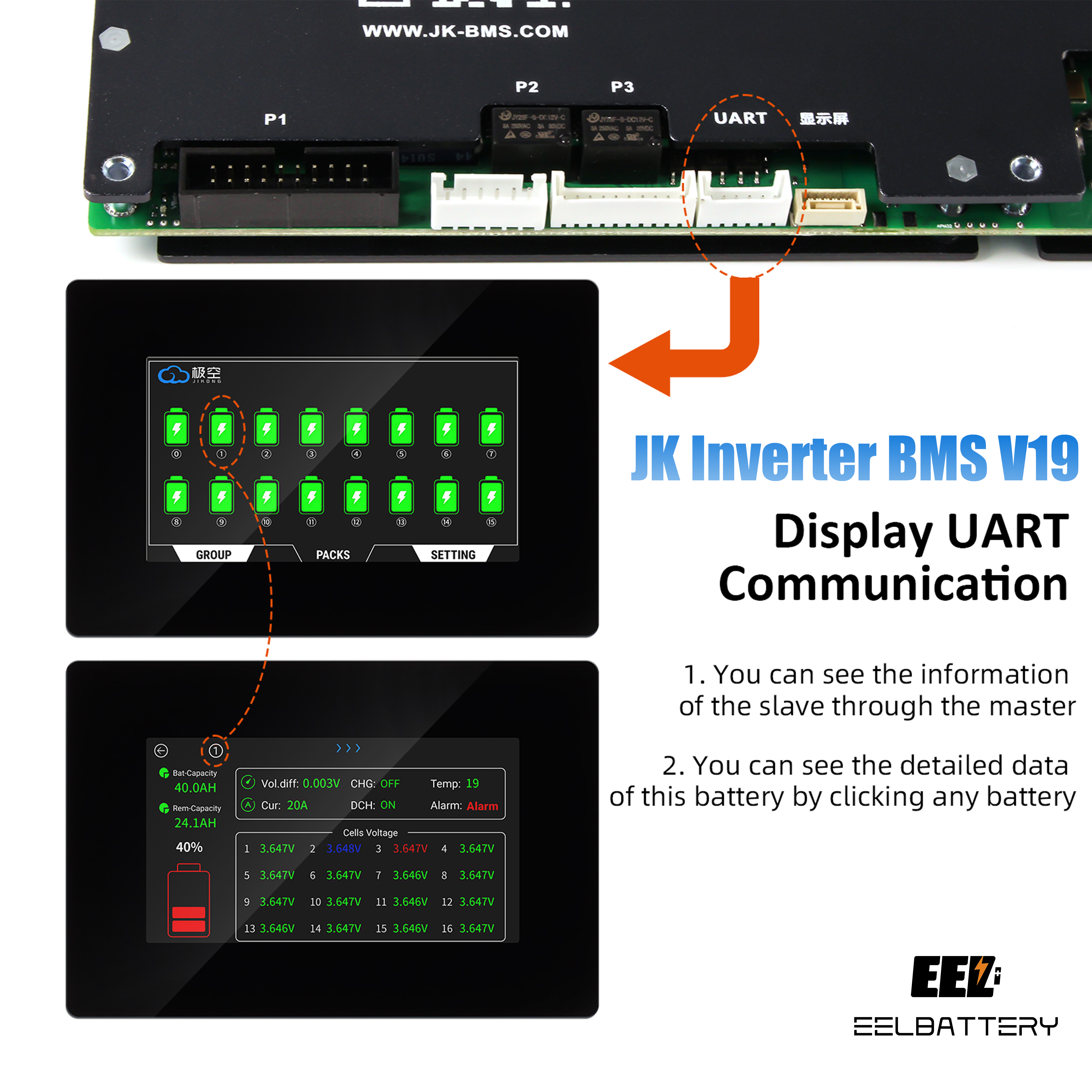 EEL 48V 16S Server Rack DIY BOX Built-in Smart BMS stackable type(suit ...