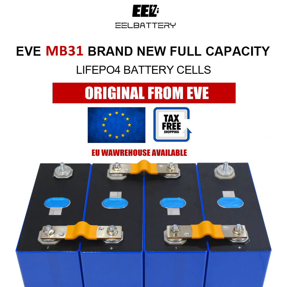 4PCS 3.2V EVE MB31 Grade A Tax-free LiFePO4 Battery Cells Perfect for ...