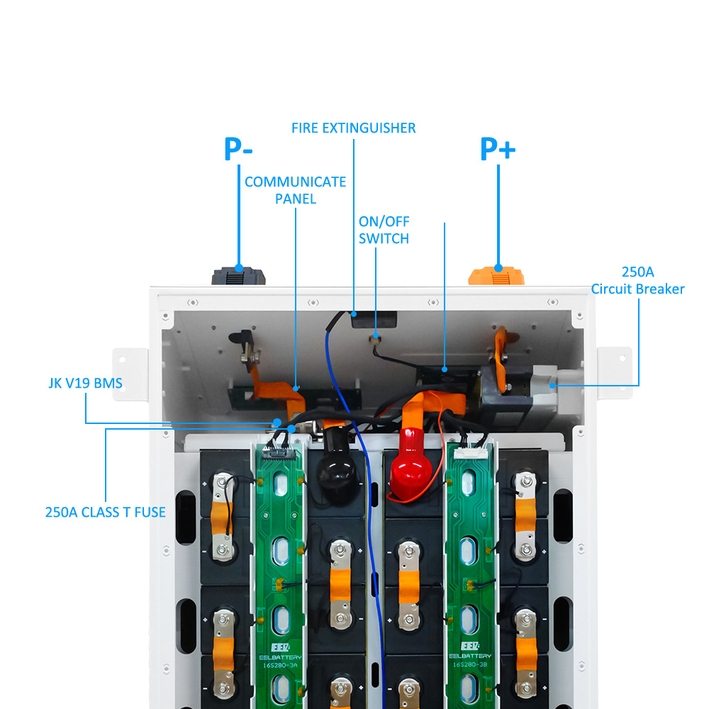 EEL 48V Vertical V3 DIY Battery Box Built-in JK V19 BMS 2A Active ...