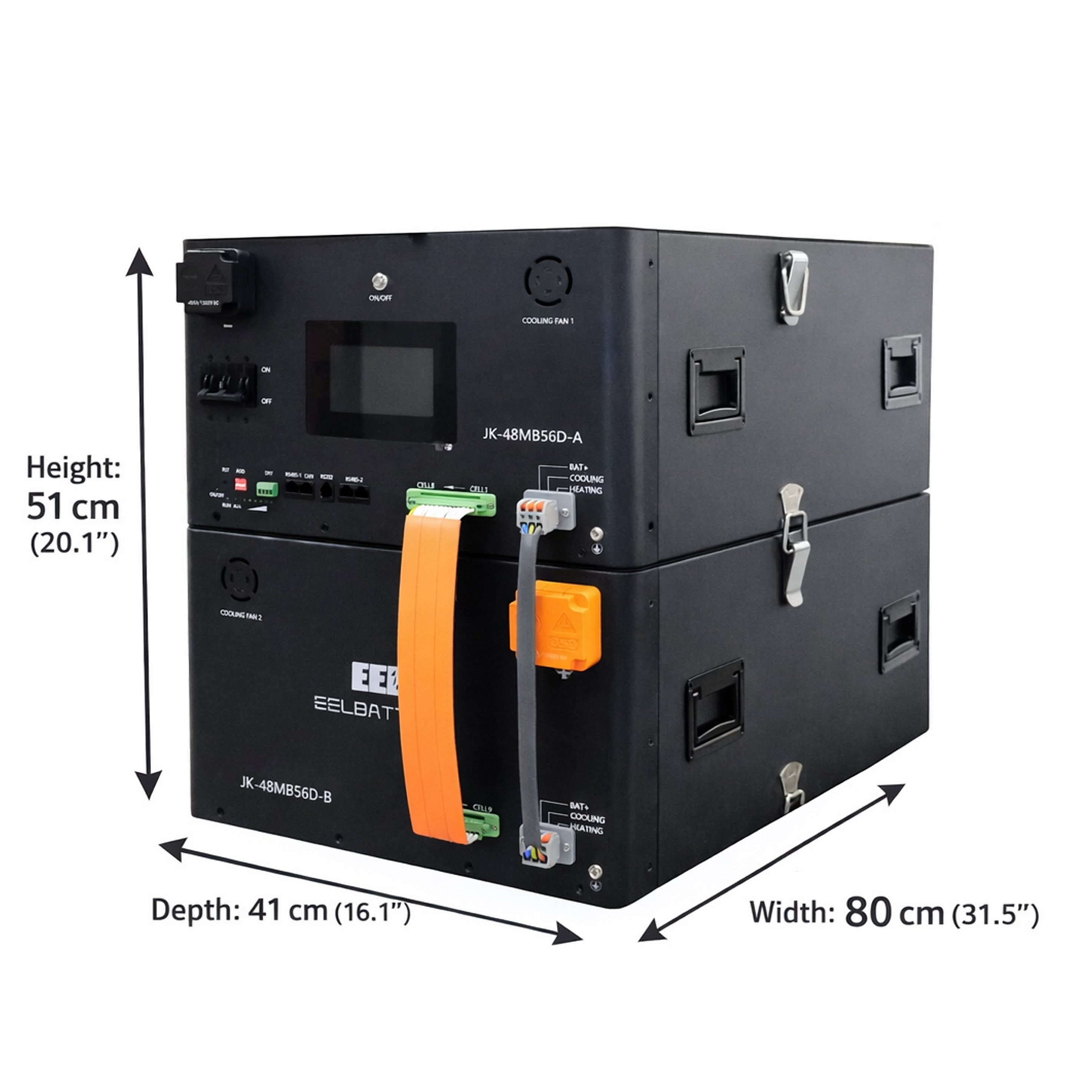 EEL 48V 16S MB56 JK Server Rack DIY Unit BOX Built-in JK 300A V19 BMS ...