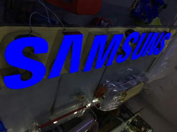 Samsung Retail Store Wall Mounted LED Metal Sign Board