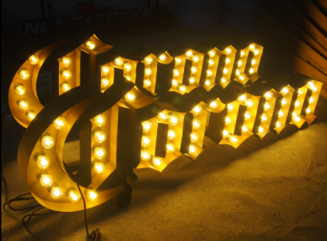 Corona Warm White Bulb Light LED Marquee Letters