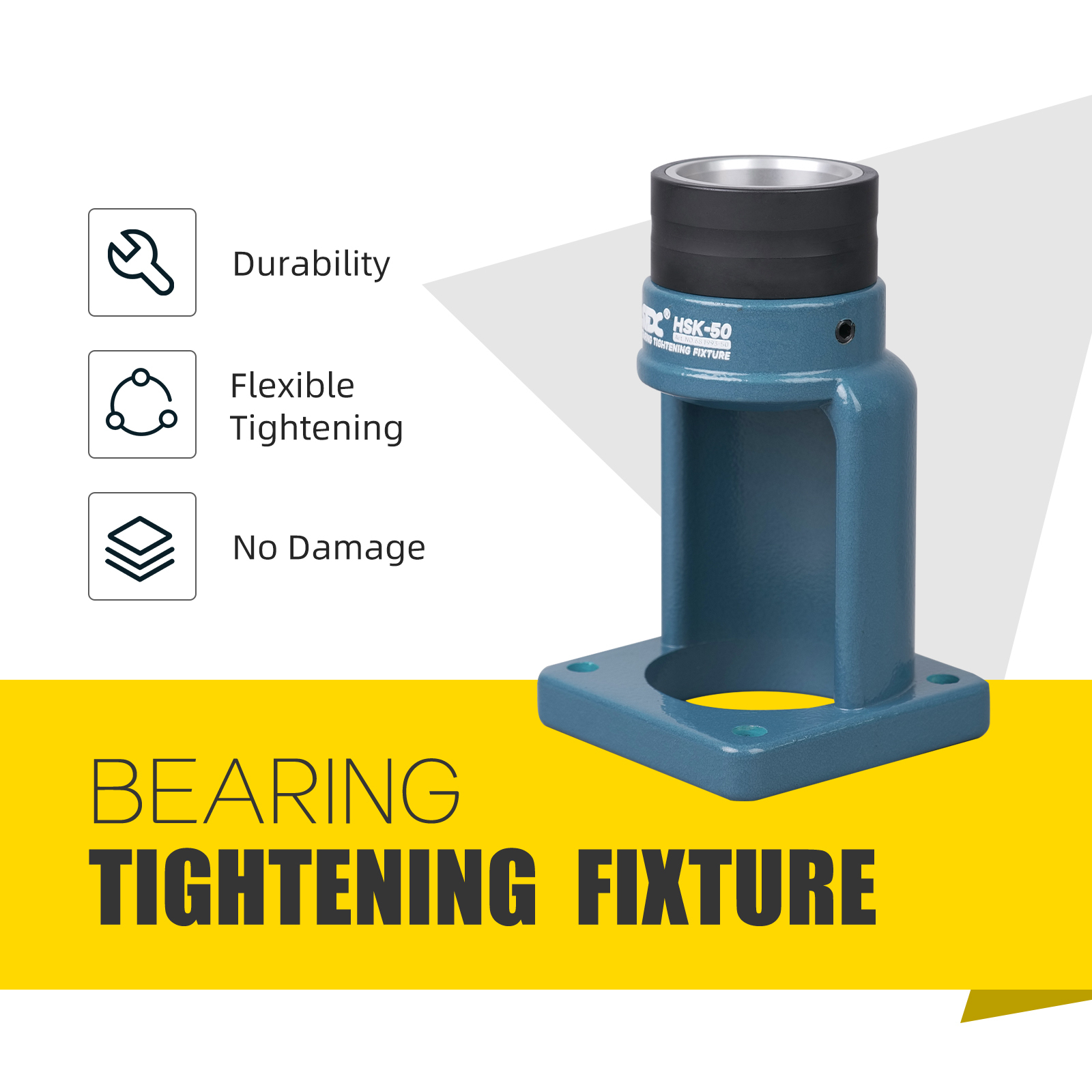 HSK 50/63 Bearing Tightening Fixture for HSK A/B/C/D/E/F Tool Holder