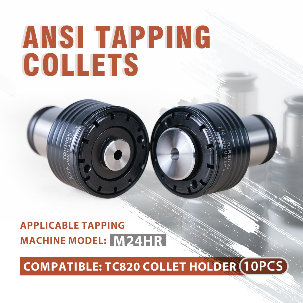 TC820 ANSI Tapping Collets for SFX-M24HR Electric Tapping Machine