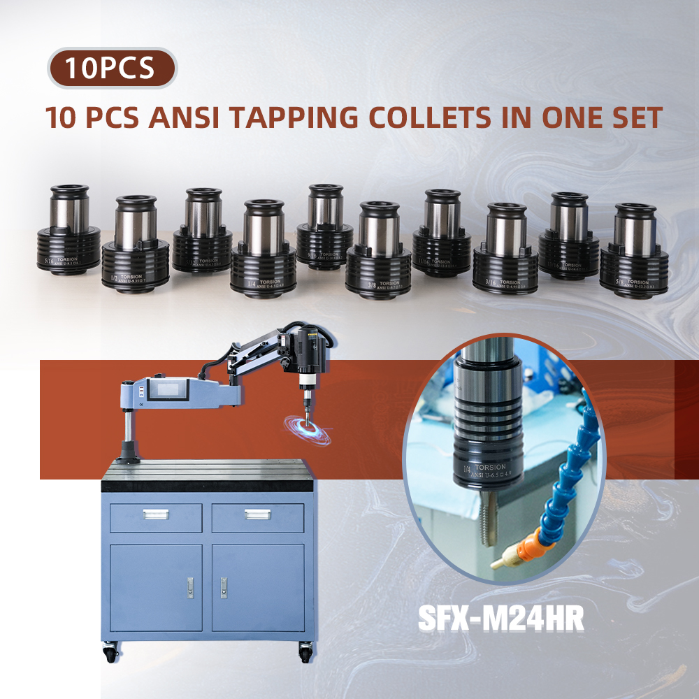 TC820 ANSI Tapping Collets for SFX-M24HR Electric Tapping Machine
