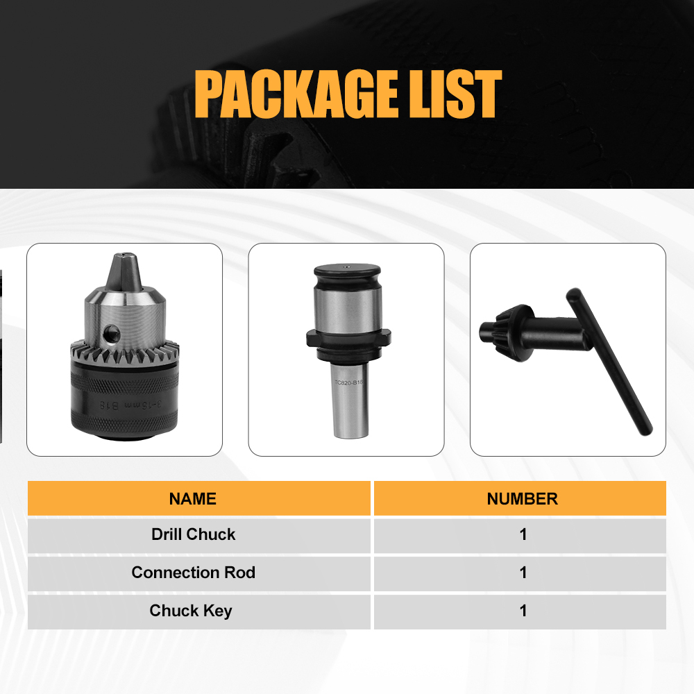 B18-TC820 Drill Chuck Adapter Connecting Rod for M24HR M30R Tapping Arm