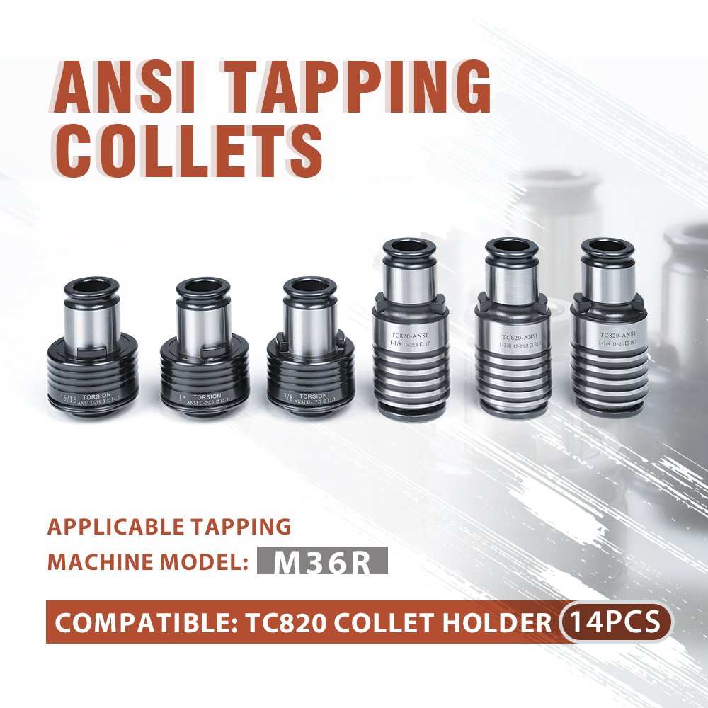 TC820 ANSI Chucks for SFX-M36R Electric Tapping Machine