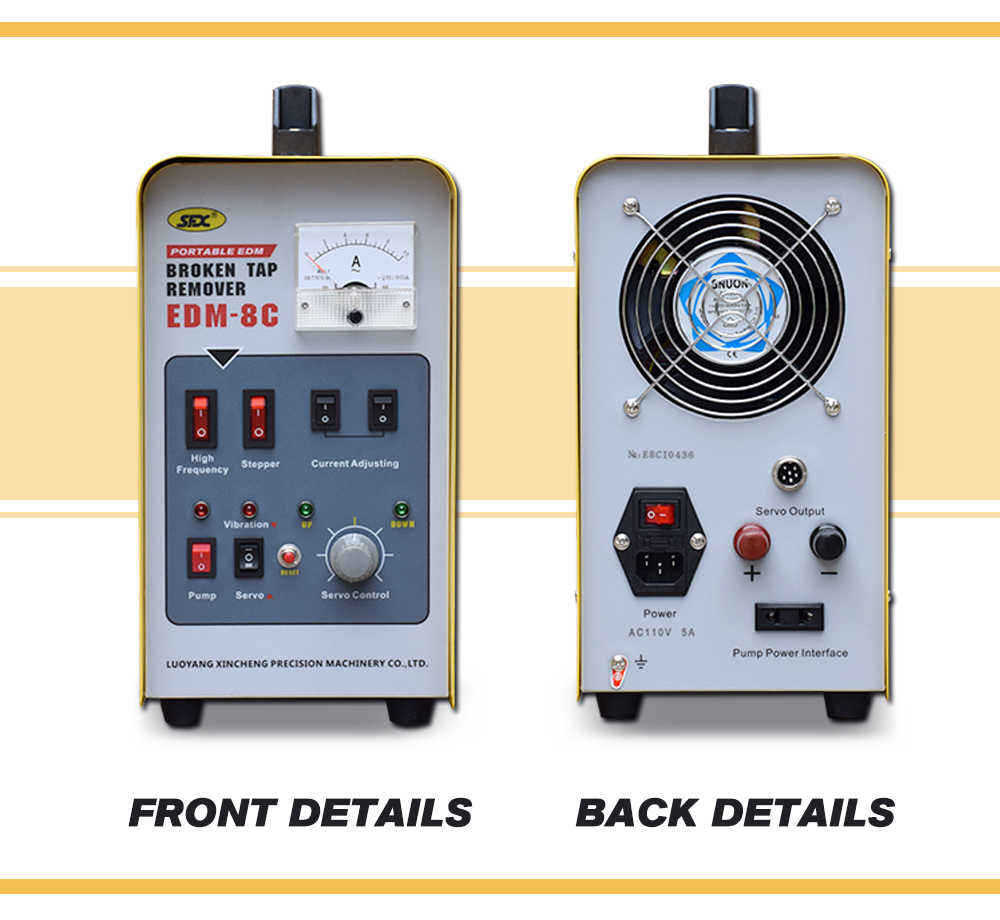 SFX 800W EDM-8C Portable EDM, M2-M20 Broken Tap Remover Machine