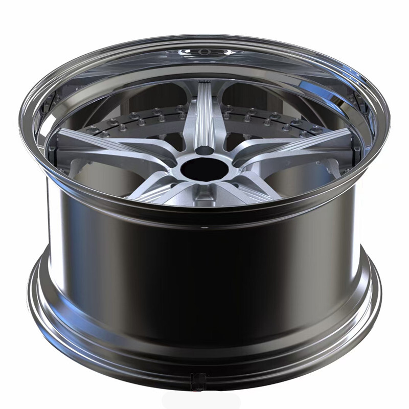 Custom 18in 5 spoke 1143 deep dish lip 2 pieces forged alloy wheels ...