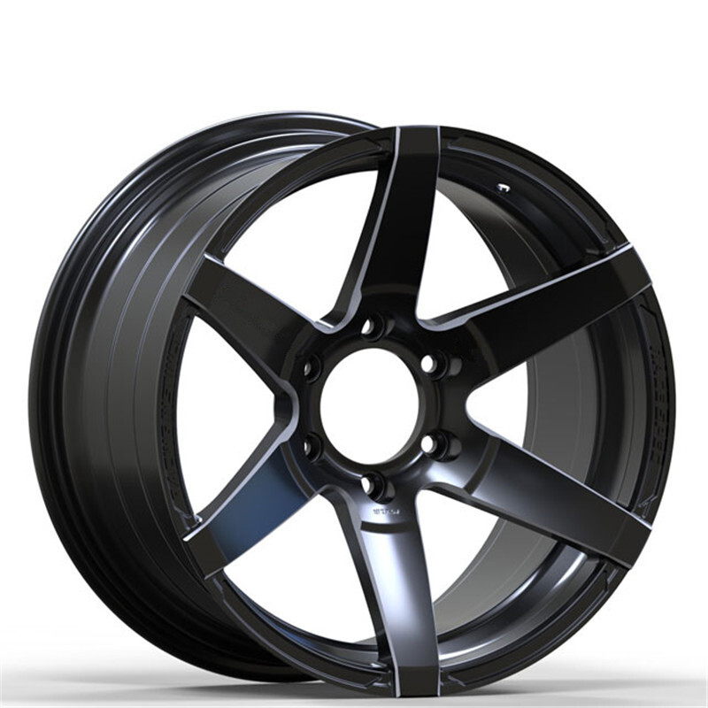 Custom Classic design 18 inch 5/6 holes high black alloy deep concave ...