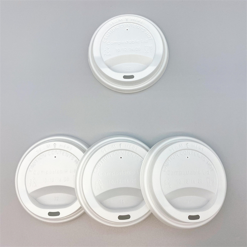 80mm CPLA Lids Used for Compostable Coffee Cup 225ml / 8oz