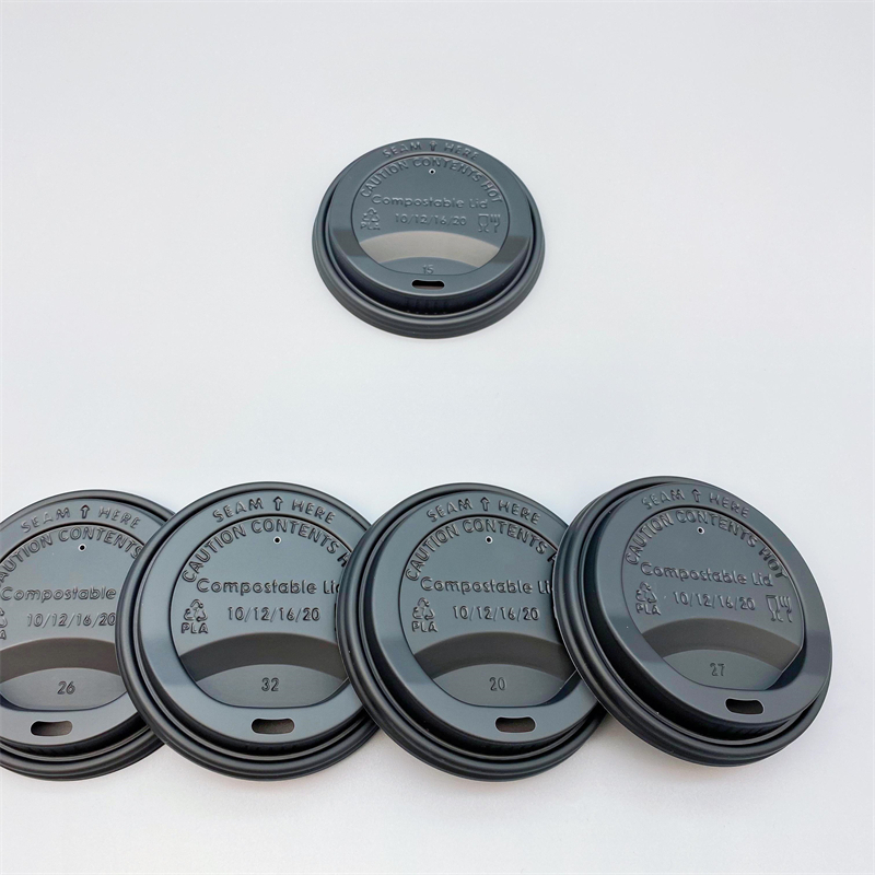 80mm CPLA Lids Used for Compostable Coffee Cup 225ml / 8oz