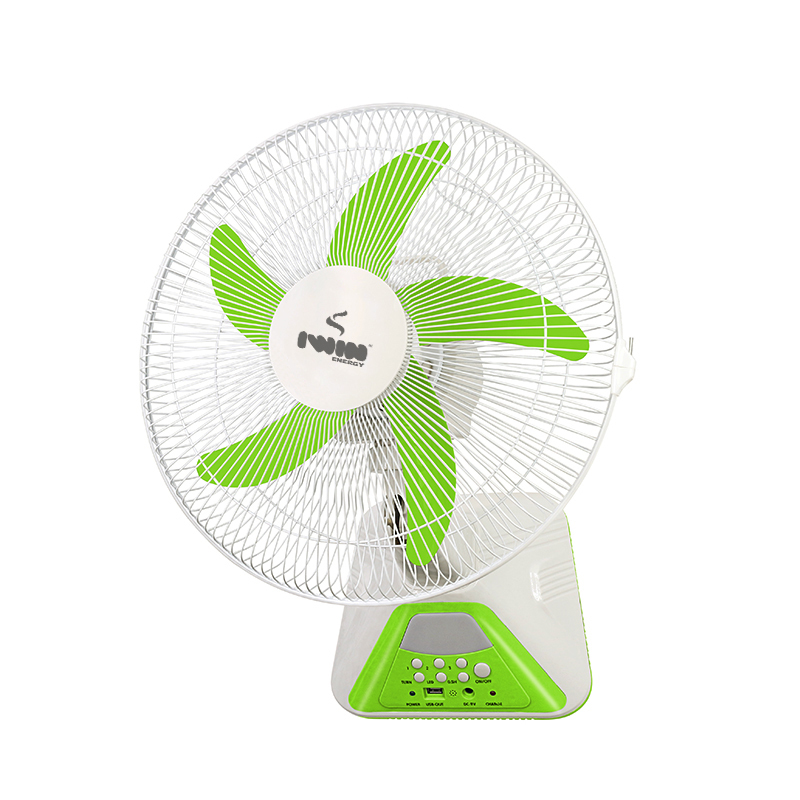 IWIN ENERGY IW-316A-ACDC-Solar-Fan-12V-16inches-Table-Fan-Wall-Fan