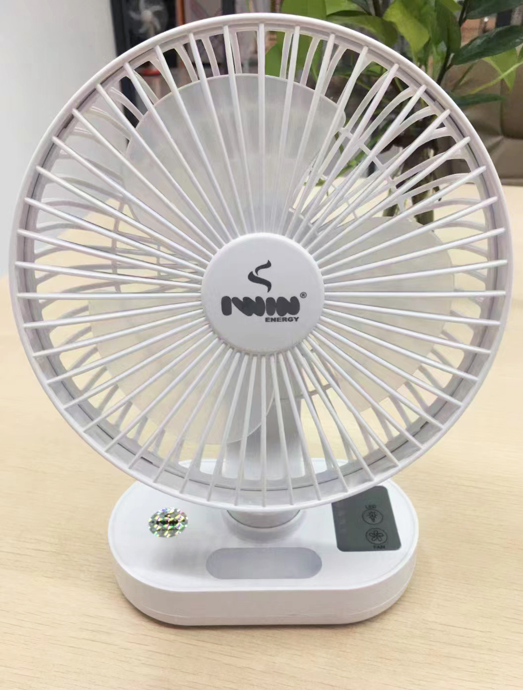 IW-8008 8 inches AC&DC Solar Table Fan/Mini Fan