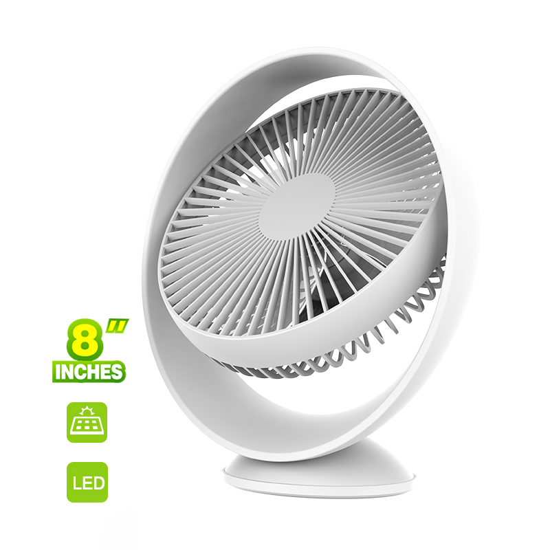 IWIN ENERGY IW-8008-A 8 inches AC&DC Solar Table Fan/Mini Fan