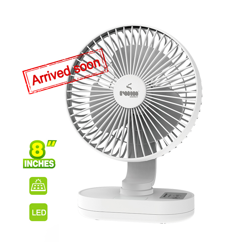 IW-8008 8 inches AC&DC Solar Table Fan/Mini Fan