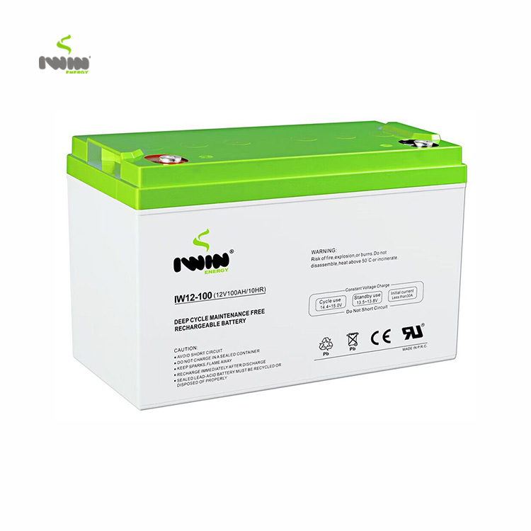IW12-100 Deep cycle Battery Large capacity 12v100AH lead-acid battery
