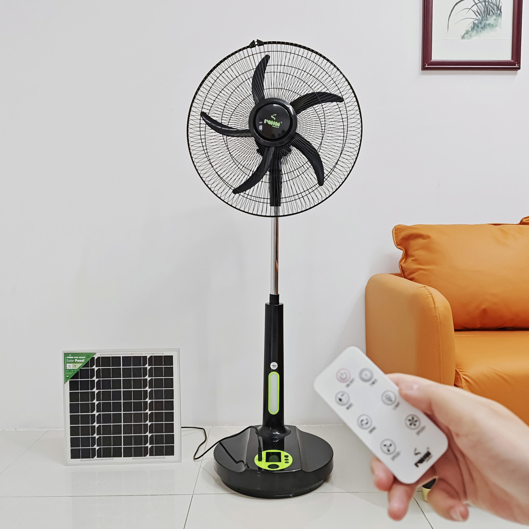 IWIN 18 inch solar rechargeable standing fan 19 wind speed Home fans ...