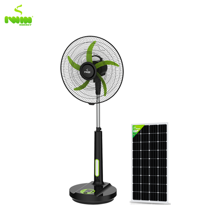 IWIN 18 inch solar rechargeable standing fan 19 wind speed Home fans ...