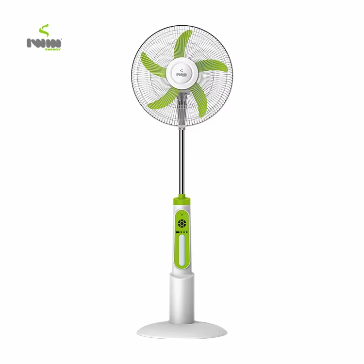 IWIN standing fan 18 inch AC DC portable rechargeable fan solar fan ...