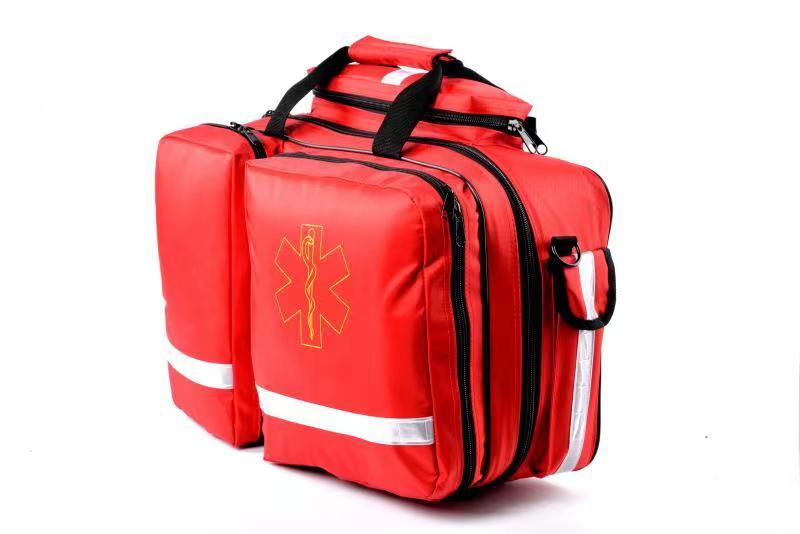 Manufacturers direct red Emergency medical kit with adjustable strap to ...