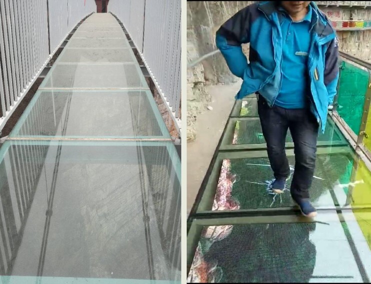 Glass walkway